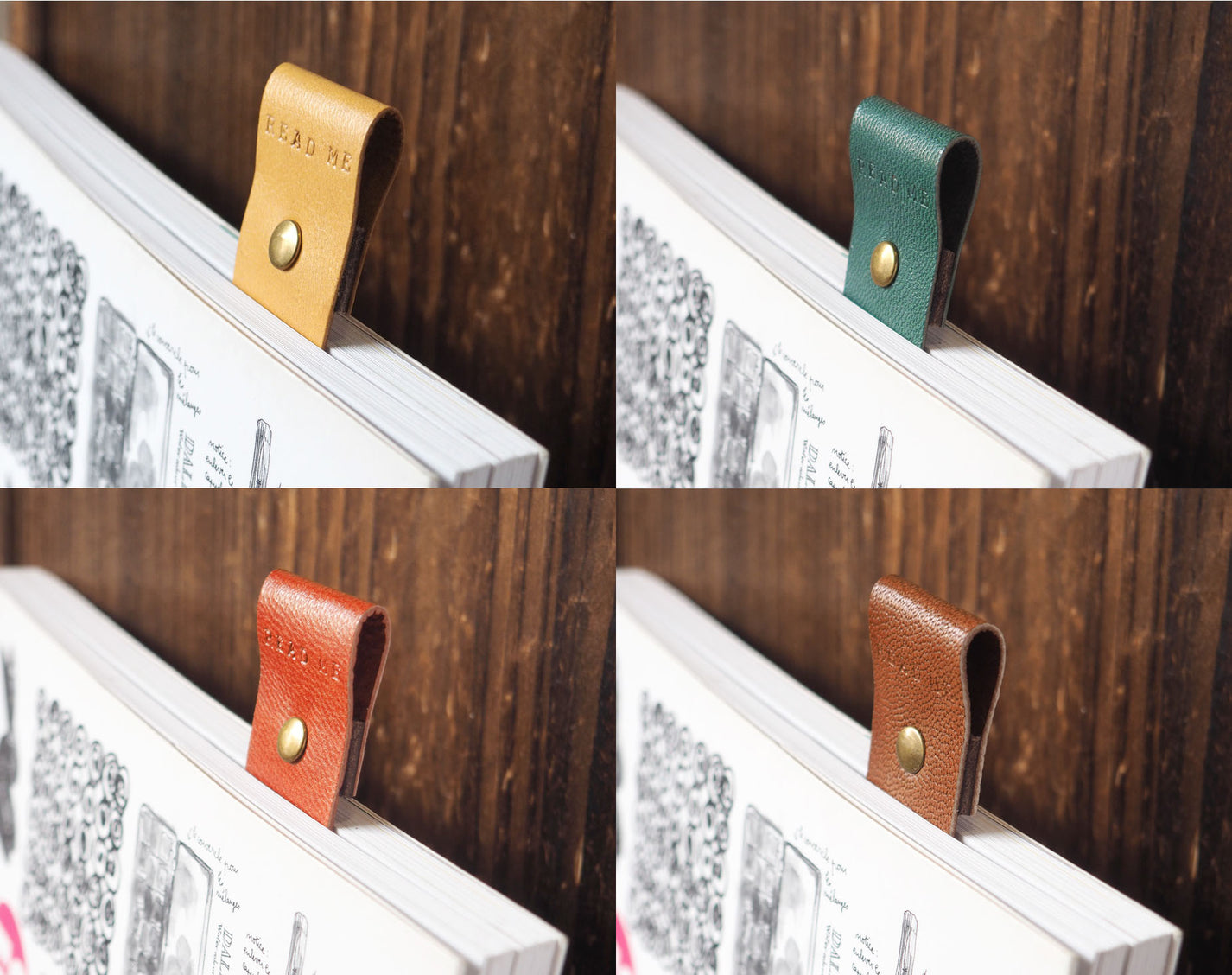 Natural Forest Leather Bookmark Holiday Gift Set US$48 (Free Shipping ...